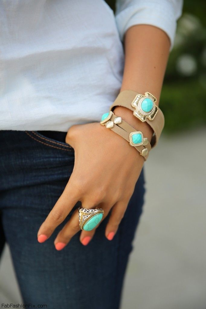 Style Watch: Turquoise jewelry trend | Fab Fashion Fix