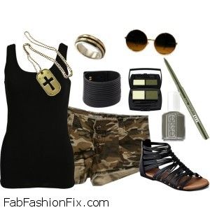 Look of the day: Summer military chic look | Fab Fashion Fix