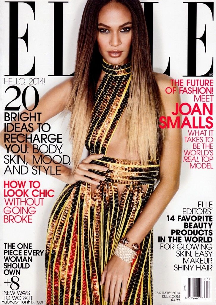 Joan Smalls for ELLE US January 2014 | Fab Fashion Fix