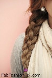 Three strand Braid hairstyle tutorial | Fab Fashion Fix